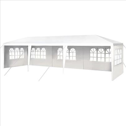 Beli paviljon Tenda Party 9x3m sa Stranicama