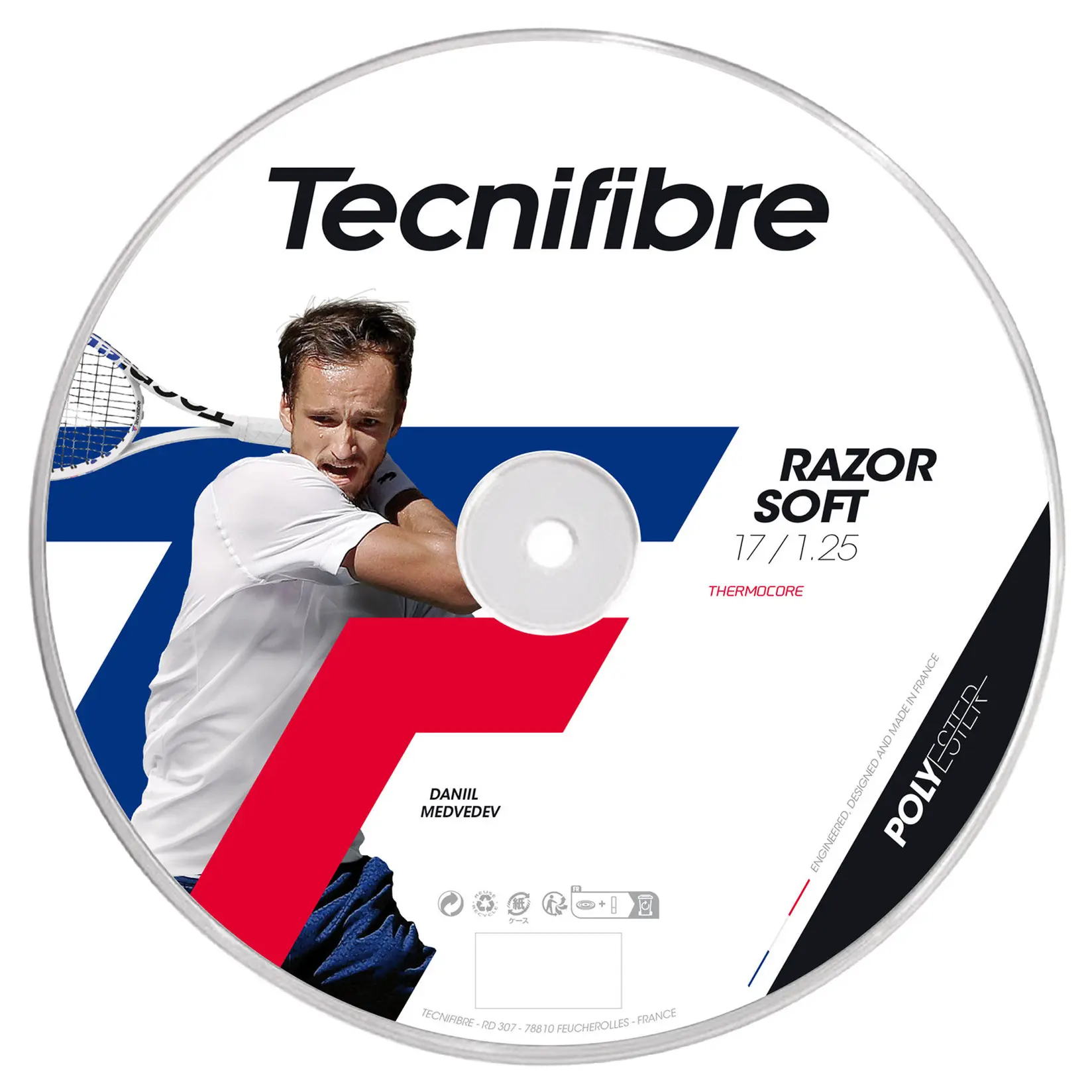 TECNIFIBRE Teniska žica Razor Soft 1.25 200M