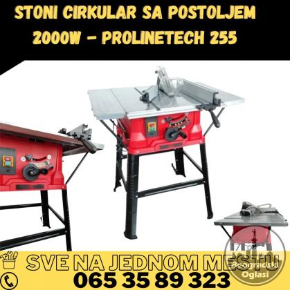 Stoni cirkular sa postoljem 2000W - ProLineTech 255