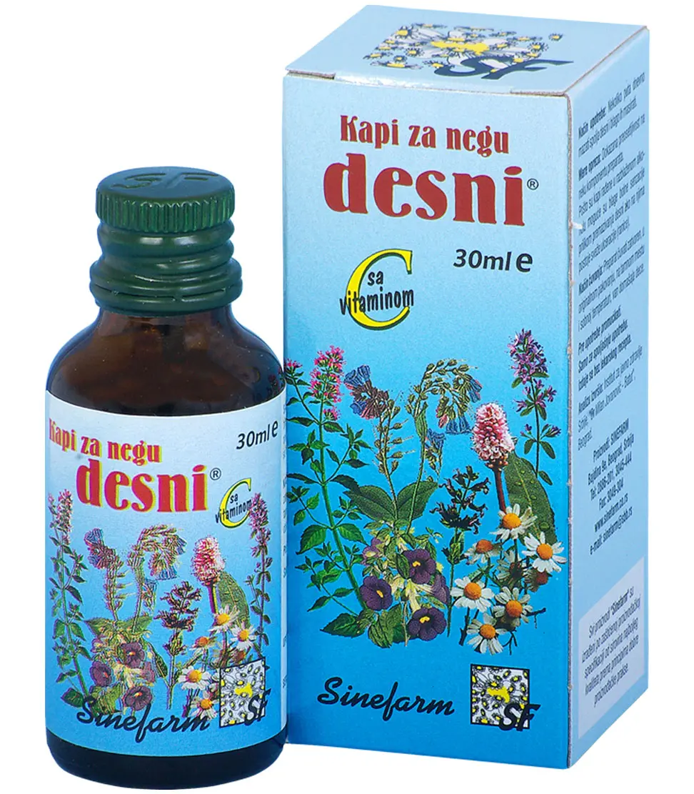 SINEFARM Kapi za negu desni sa C vitaminom 30 ml