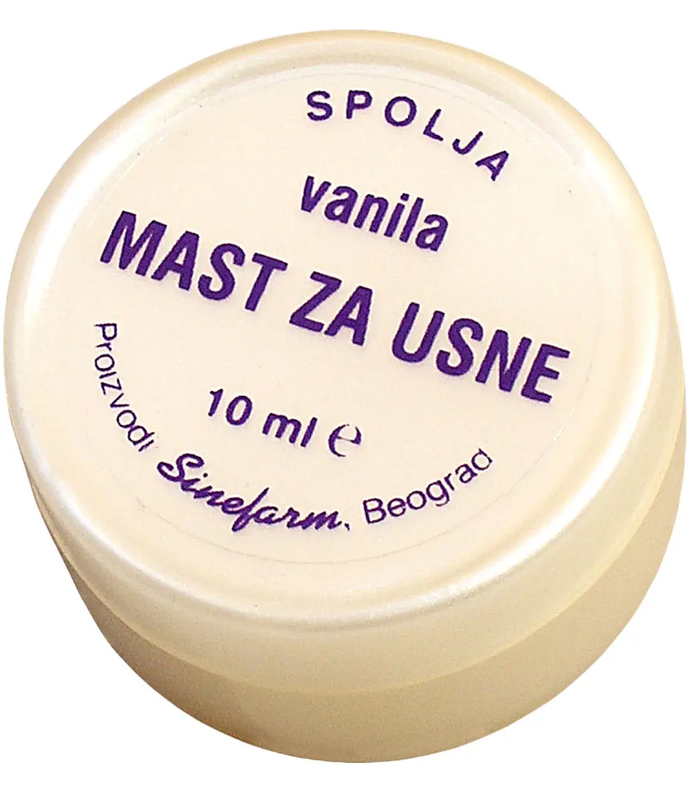 SINEFARM Mast za usne u kutijici Vanila 10 ml