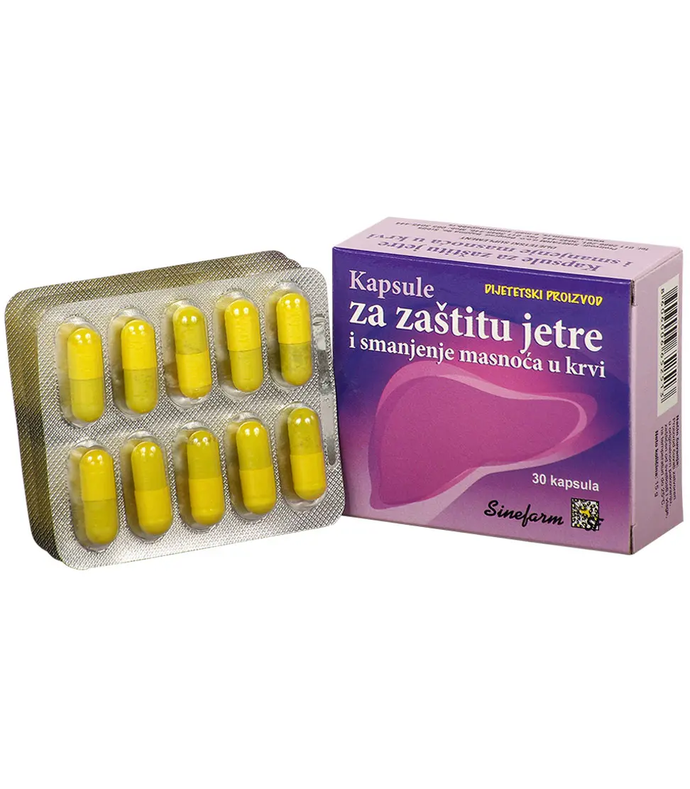 SINEFARM Kapsule za zaštitu jetre i smanjenje masnoća u krvi 30/1