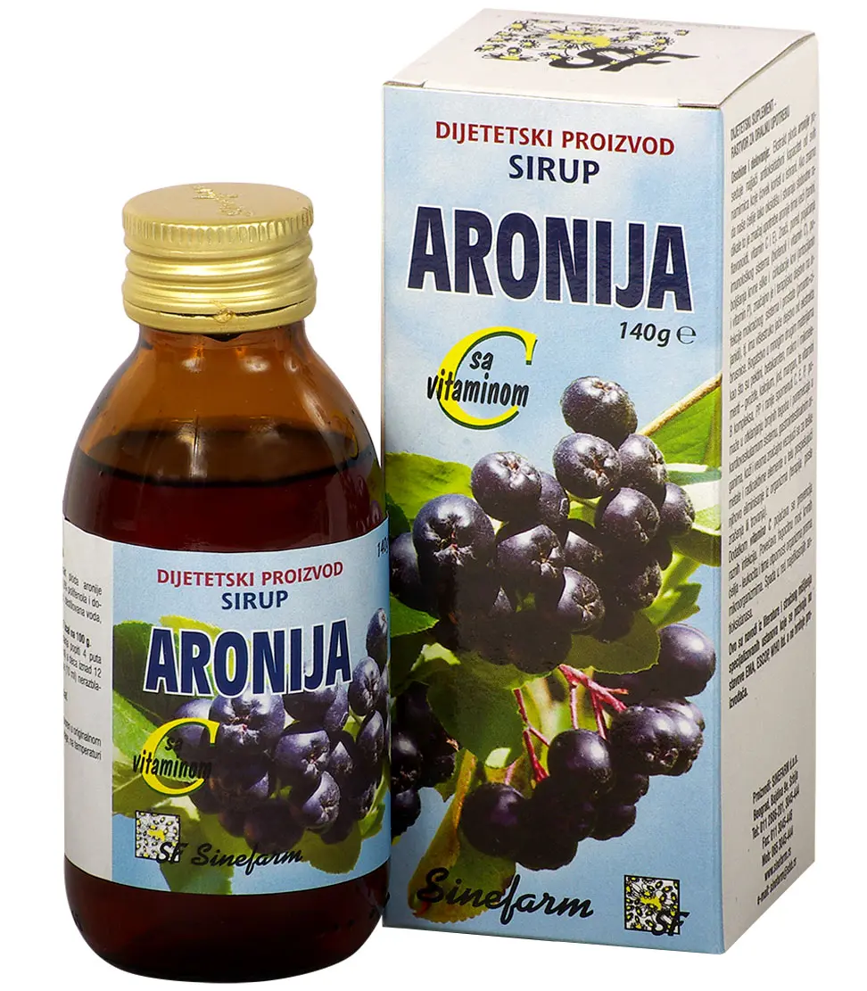 SINEFARM Sirup od aronije sa C vitaminom 140 g