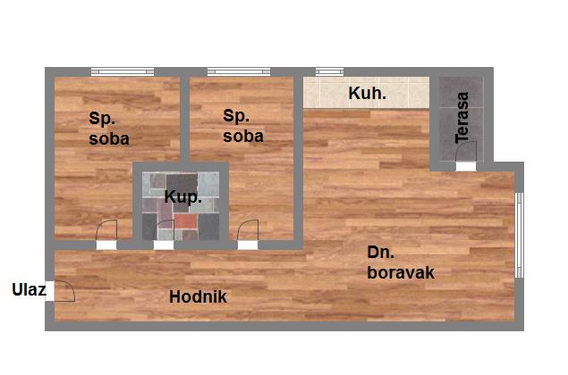 Uknjižen odmah useljiv trosoban stan cena sa PDV om parking mesto 062 792 583