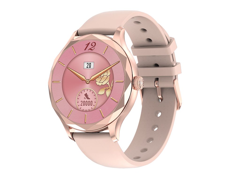 Smart Watch DT Diamond zlatni (roze silikonska narukvica) (MS)