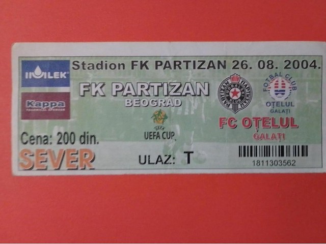 FK PARTIZAN - FC OTELUL-ULAZNICA..26.08.2004