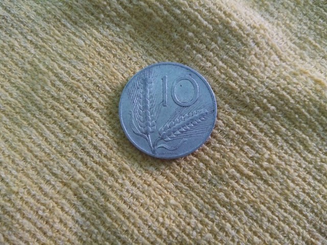 10 italijanskih lira kovanica iz 1954. godine