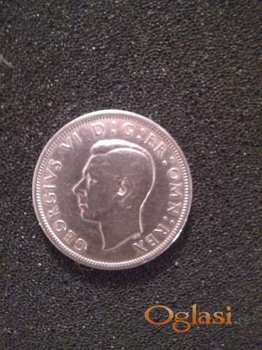 Srebrna Kovanica Half Crown George VI 1948