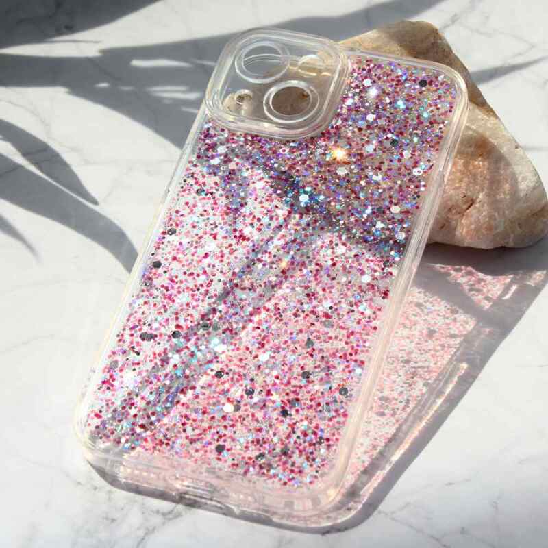 Maska Glitter za iPhone 14 6.1 ljubicasta