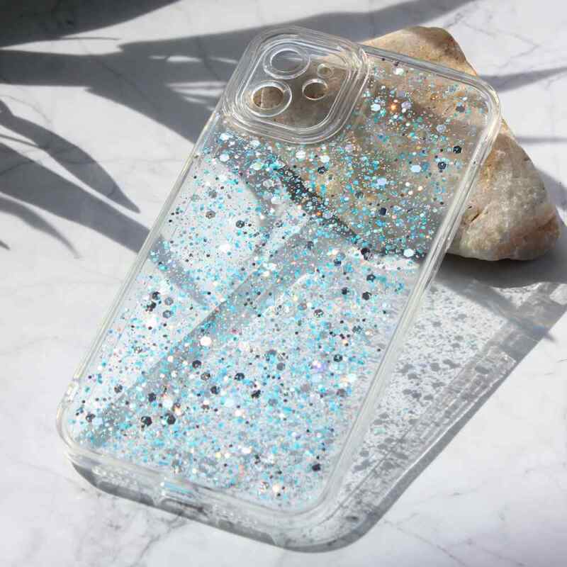 Maska Glitter za iPhone 11 plava