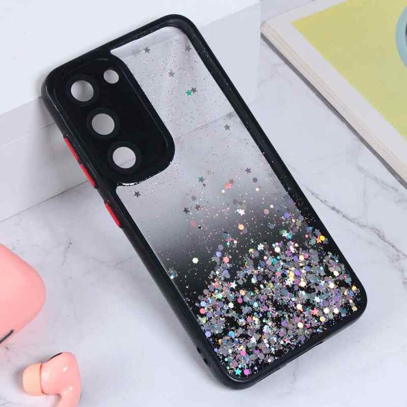 Maska Frame Glitter za Samsung S916B Galaxy S23 Plus crna