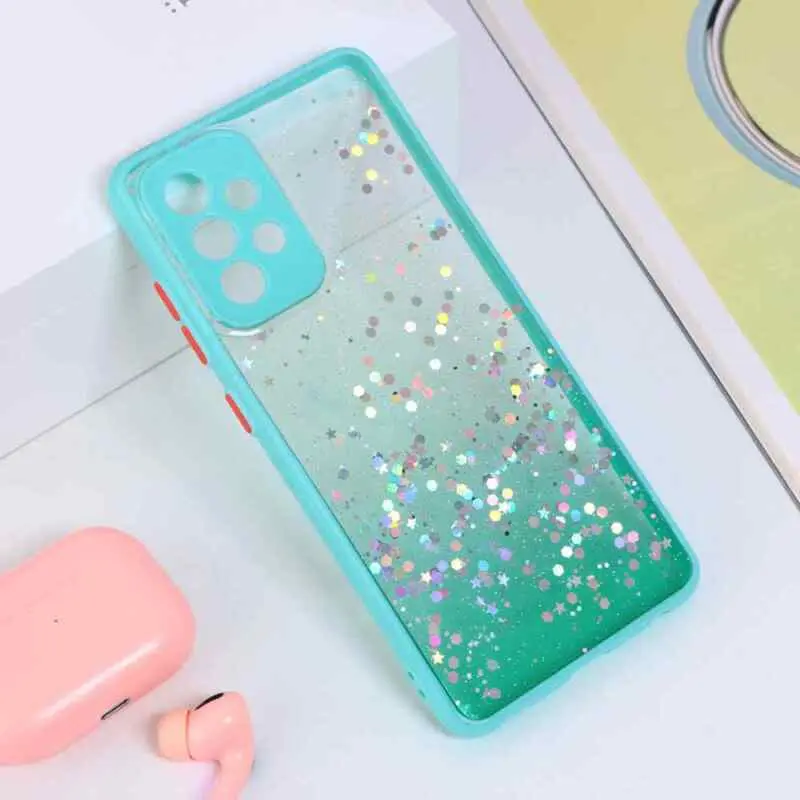 Maska Frame Glitter za Samsung A52 4G/A52 5G/A52s 5G zelena