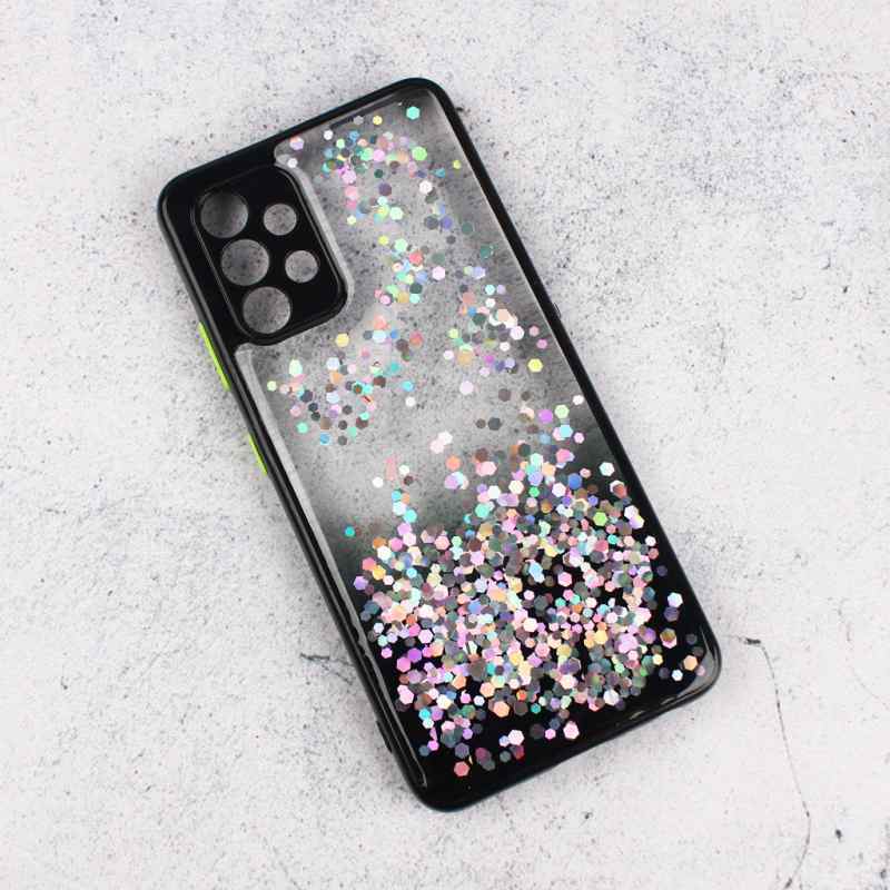 Maska Frame Glitter za Samsung A32 4G crna