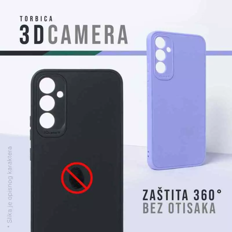 Maska 3D Camera za Samsung S916B Galaxy S23 Plus ljubicasta