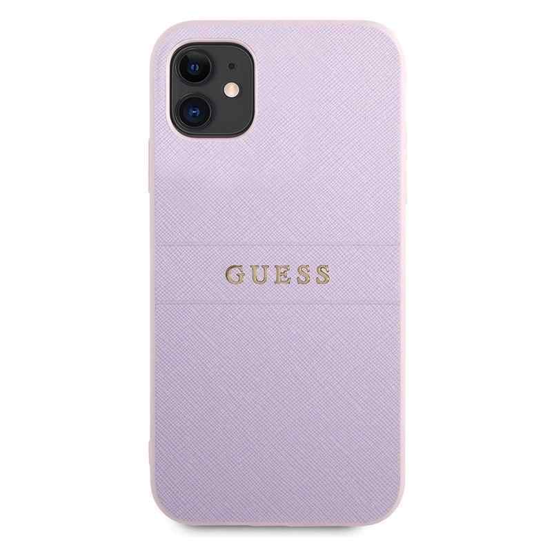 Maska Guess Hc PU Saffiano za iPhone 11 ljubicasta GUHCN61PSASBPU