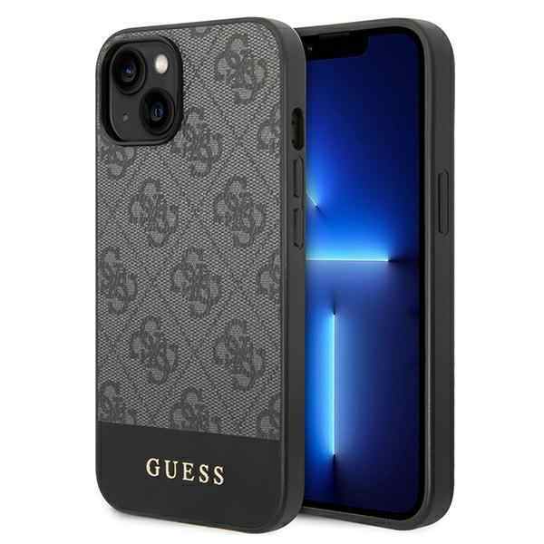 Maska Guess Hc PC/TPU 4G Bottom Stripe za iPhone 14 Plus 6.7 siva GUHCP14MG4GLGR