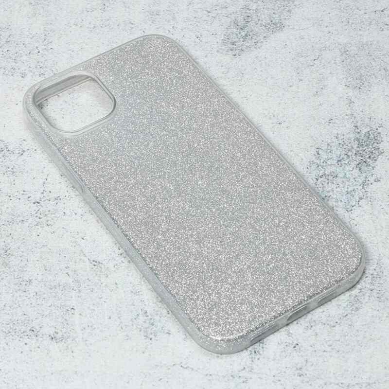 Maska Crystal Dust za iPhone 14 6.7 Plus srebrna