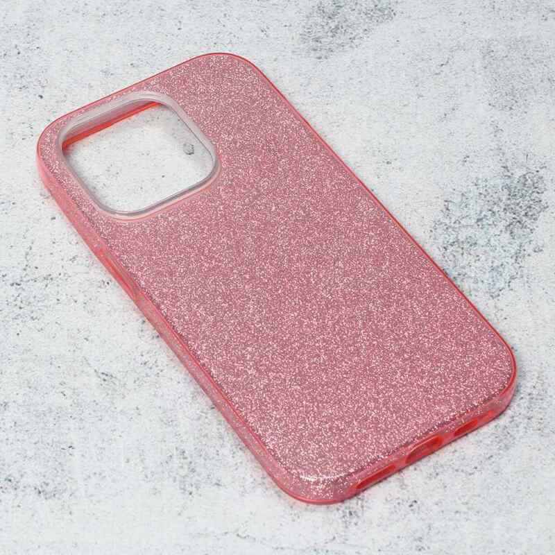 Maska Crystal Dust za iPhone 14 6.1 Pro roze