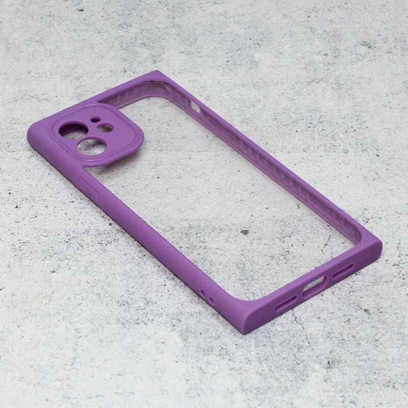 Maska Candy Frame za iPhone 12 ljubicasta