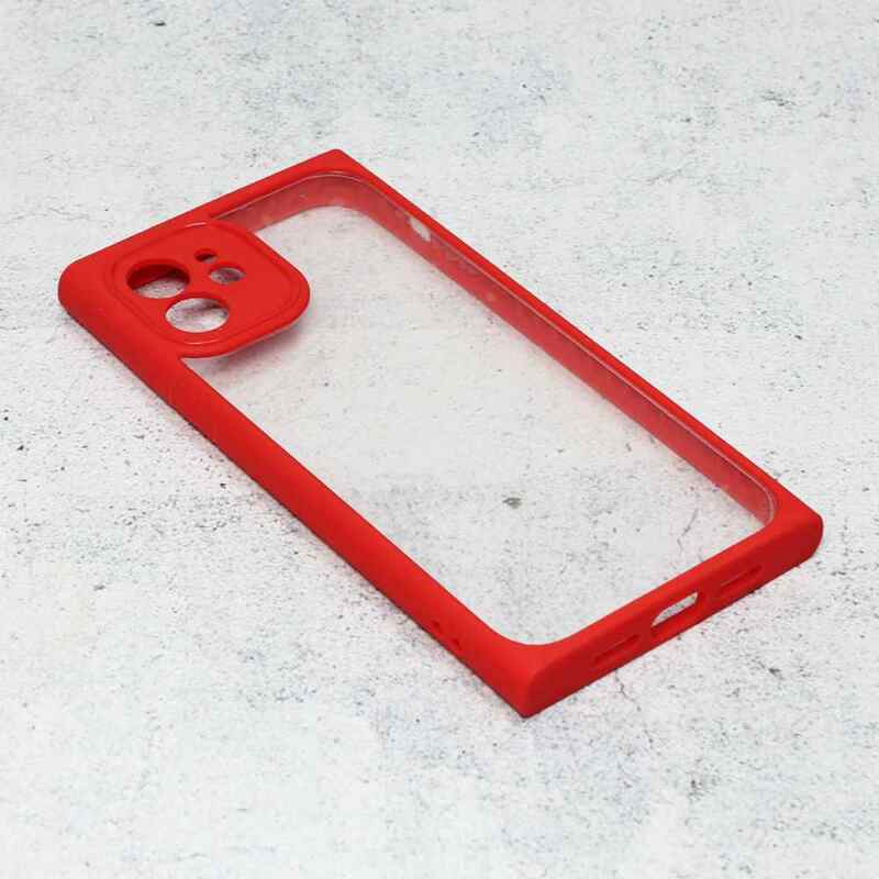 Maska Candy Frame za iPhone 12 crvena