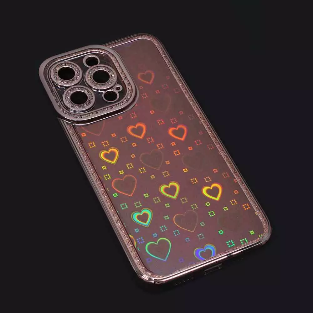 Maska Heart IMD za iPhone 13 Pro roze