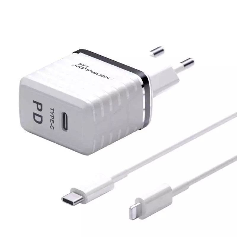 Kucni punjac KONFULON C32D+DC13 PD 20W sa iPhone lightning kablom