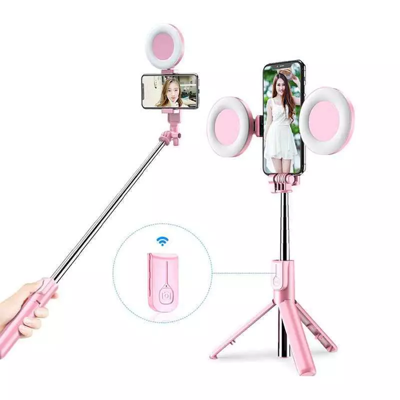 Tripod sa LED rasvetom R12 pink