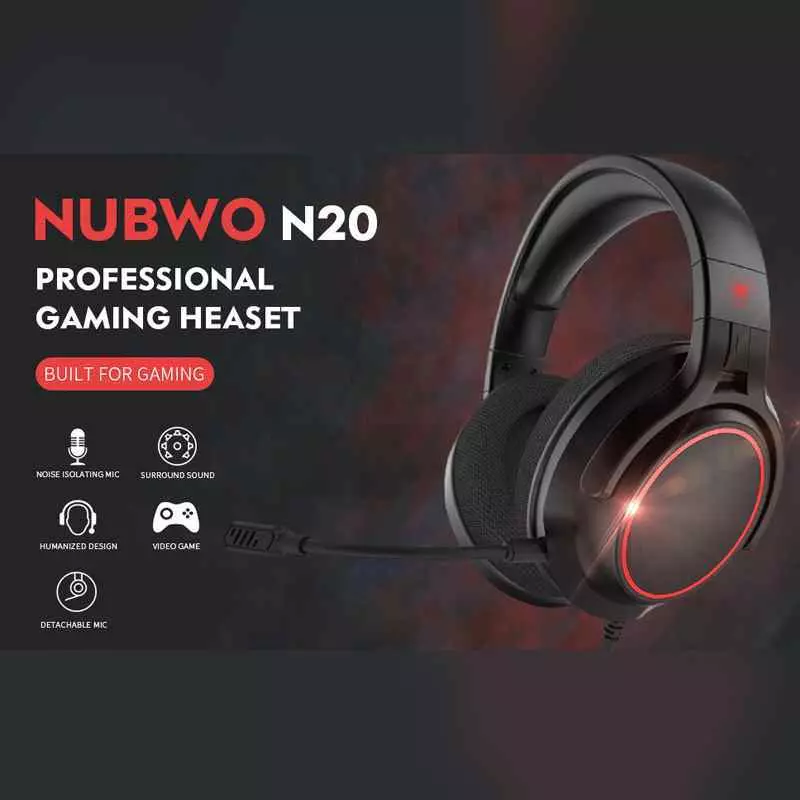 Slusalice Gaming Nubwo N20 3.5mm crne