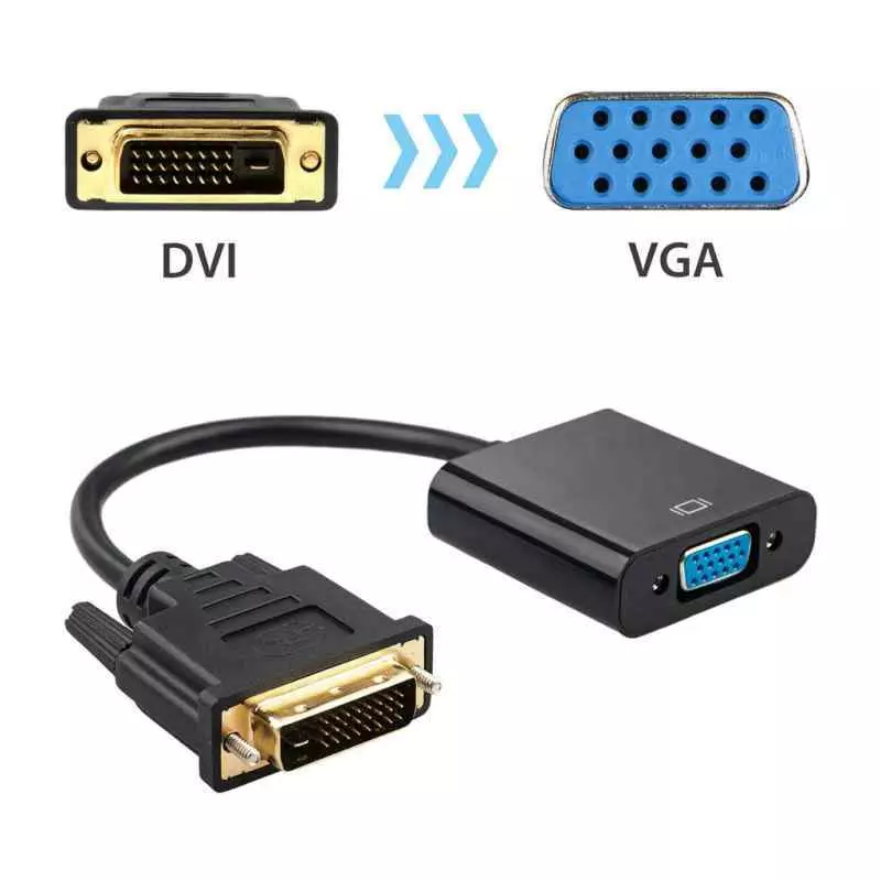 Adapter DVI 24+1 na VGA Z crni JWD-HV13