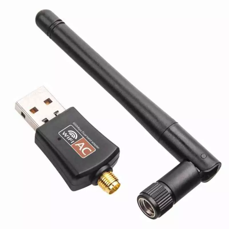 Bežični dual band adapter sa antenom USB 2.4GHz 5GHz 600Mb