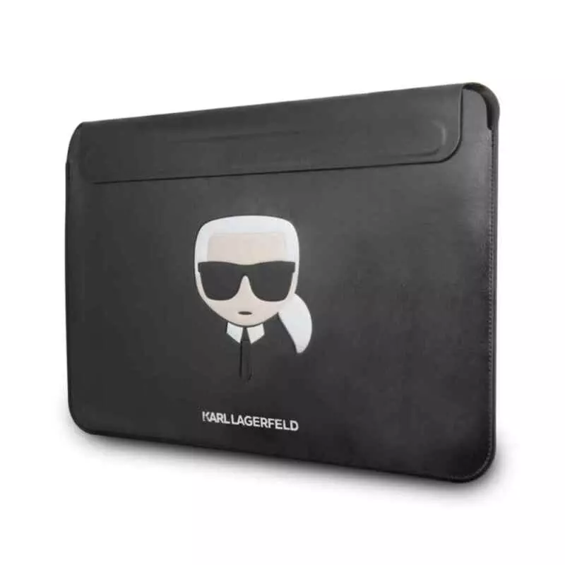 Torba za laptop Karl Lagerfeld Sleeve Ikonik 16 inča crna KLCS16KHBK