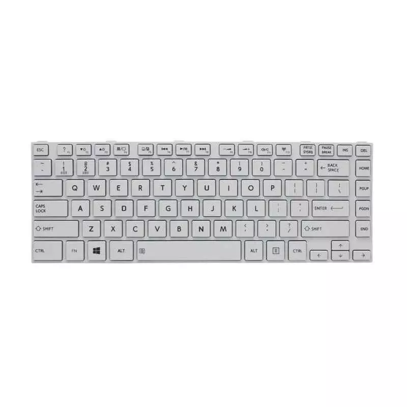 Tastatura za laptop Toshiba Satellite L800/L805/L830/L840/L845/C800/C800D bela