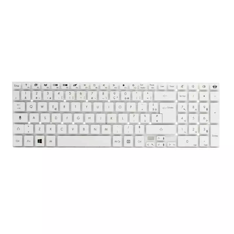 Tastatura za laptop Gateway NV52L NV55S NV57 bela