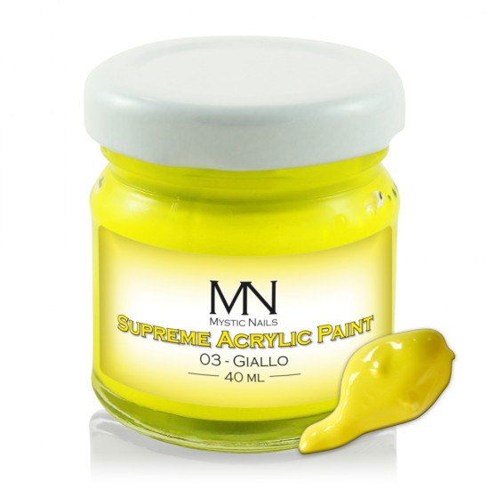 Supreme Akrilna boja - no.03. Giallo - 40 ml