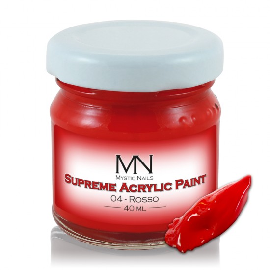 Supreme Akrilna boja - no.04. Rosso - 40 ml