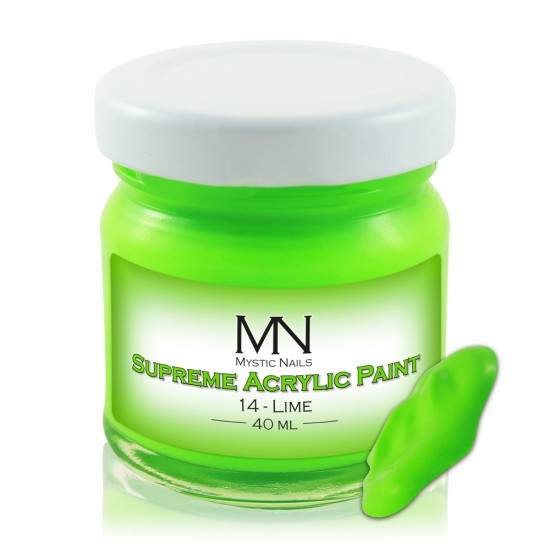 Supreme Akrilna boja - no.14. Lime - 40 ml