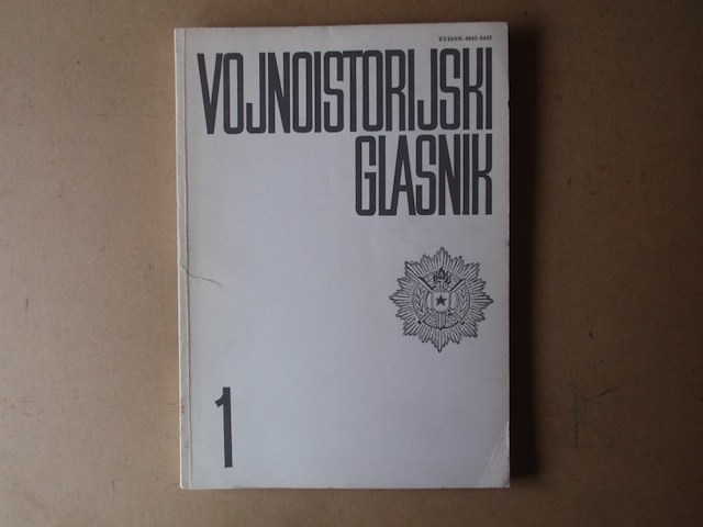 VOJNOISTORIJSKI GLASNIK 1 / 1978