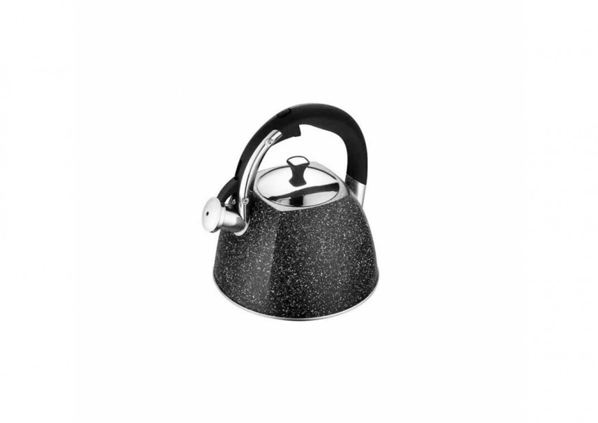 KLAUSBERG KB7412 ČAJNIK SA ZVIŽDUKOM MERMERNI CRNI 2,2L