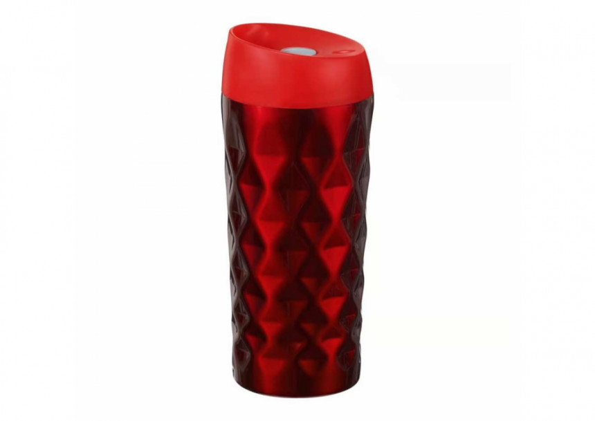 DAJAR DJ84573 TERMOS ŠOLJA SA DVOSTRUKIM ZIDOM 400ML 3D DEKORACIJA CRVENA