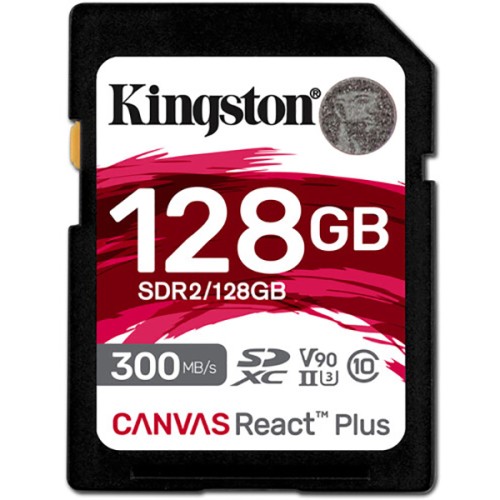 Kingston 128GB Canvas React Plus 4K/8K Memorijska kartica | SDR2/128GB