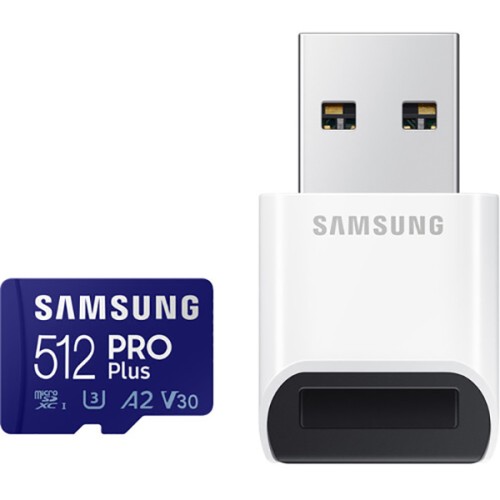 Samsung 512GB PRO Plus memorijska kartica + čitač microSDXC | MB-MD512SB