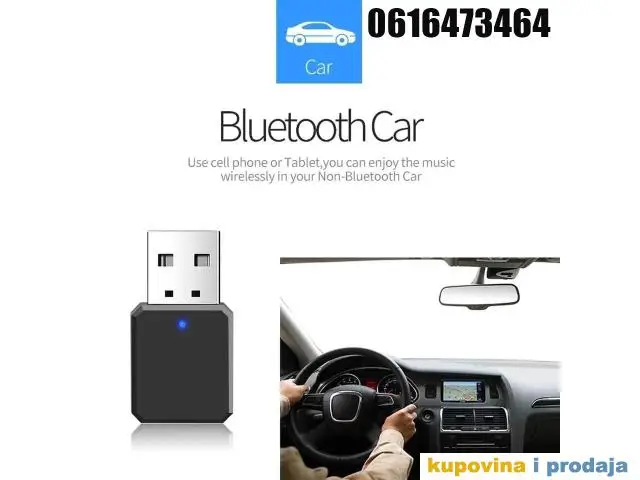 USB Hands Free Bluetooth Receiver Car Kit