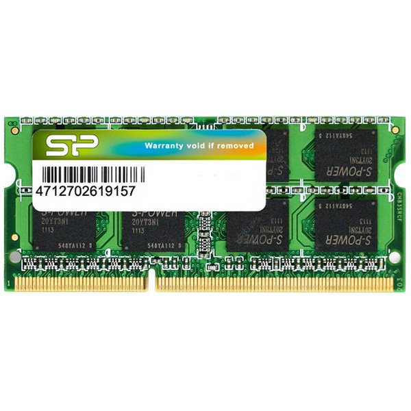 Silicon Power DDR3-1600 CL11 8GB DRAM DDR3 SO-DIMM Notebook 8GB (512*8) 16chips, EAN: 4712702626360 ( SP008GBSTU160N02 )