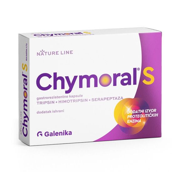 Chymoral S, gastrorezistentne kapsule, 10 kapsula