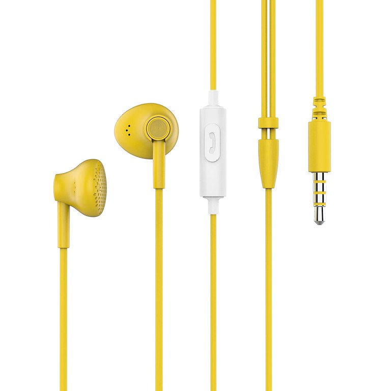 PANTONE WDE001 žičane bubice slušalice u ŽUTOJ boji