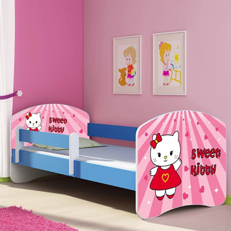 Acma 2 Sweet Kitty krevet za bebe Blue, 140x70