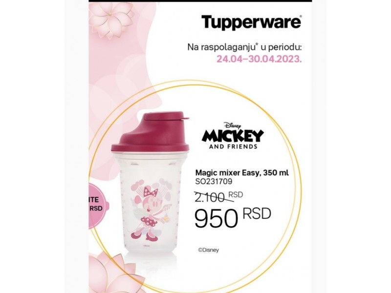 Tuppewrware MICKEY Magic mixer Easy 350ml