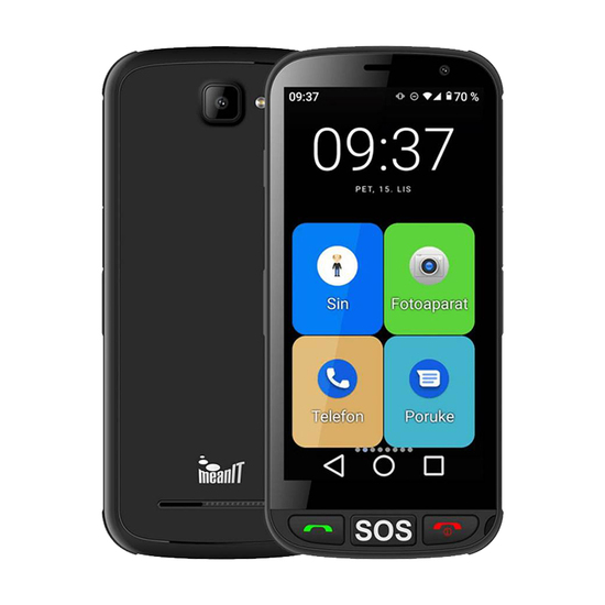 Mobilni telefon MeanIT Start S5, Dual sim, 5", Quad core, 2 GB RAM, 16 GB, 2.0 Mpix / 0.3 Mpix