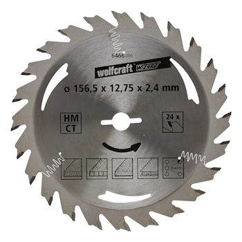 Wolfcraft kružna testera za ručne cirkulare HM ø156x12.75x2.4mm 6466000