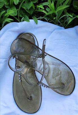 Prozirne sandale sa cirkonima br. 41